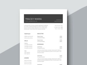 David Resume - Free Clean and Minimal PSD Resume Template