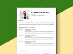 David Resume - Free Clean and Minimal PSD Resume Template