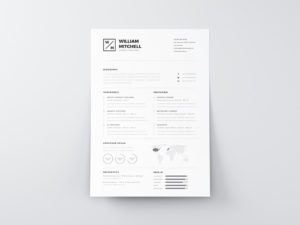 Clean Simple Resume - Free Clean Simple Resume Template in PSD and AI ...