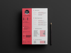 Alex Resume Template - Free MS Word Resume Template with Cover letter Page