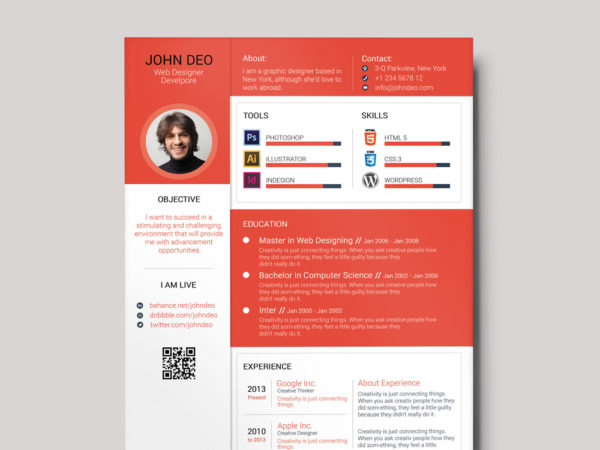 Michael Resume - Free Resume Template with Matching Cover Letter page