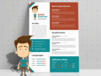 Creative Cartoon Resume - Smashresume