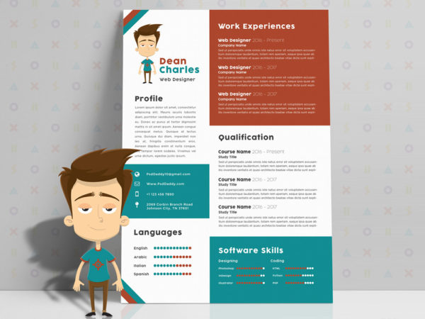 Creative Cartoon Resume - Smashresume