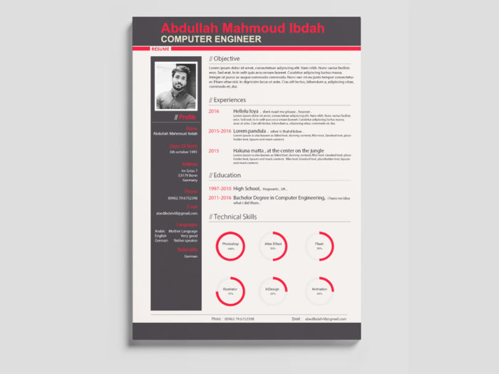 Free Storekeeper Resume Template in Simple Design