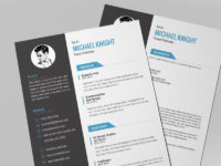 Michael Resume - Free Resume Template with Matching Cover Letter page
