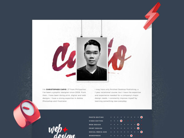 Free Corel Draw CV/Resume Template with Clean Look