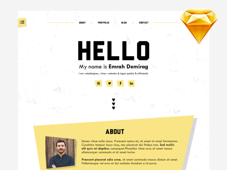 Mr. Resume - Free Clean Resume Website Template