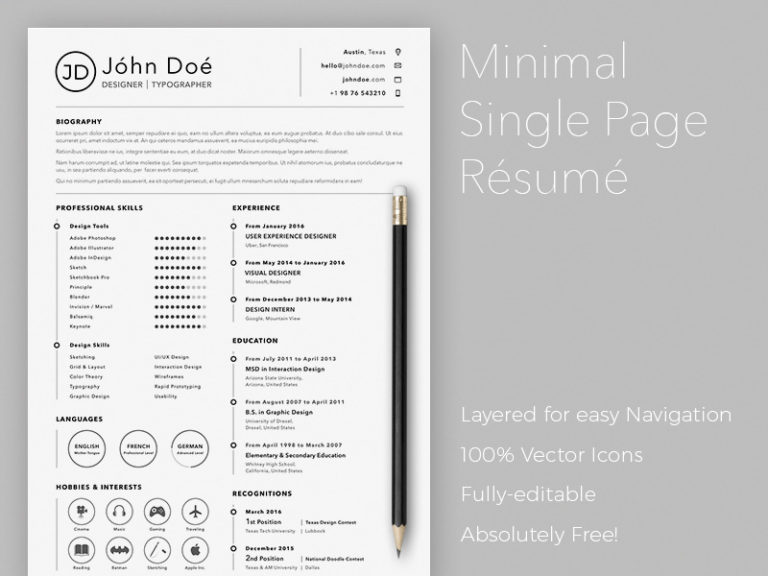Aman Resume - Free Professional CV/Resume Template with Creative Look