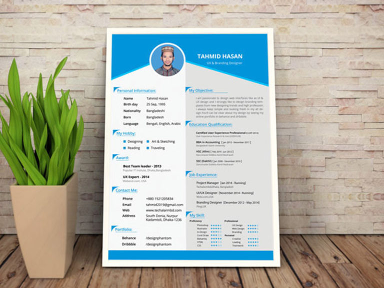 Michael Resume - Free Resume Template with Matching Cover Letter page