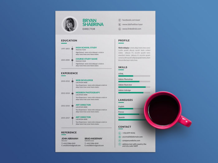 Free ATS Friendly Resume Template for Fresh Graduate