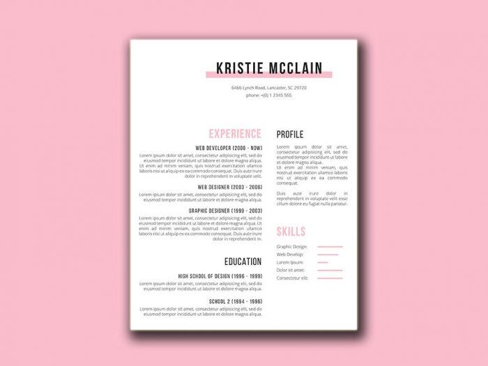 Free Three Pages Resume Template (ID, AI, PSD, DOCX)