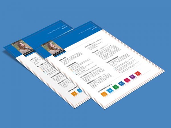 Free Arabic Resume Template with Professional Design