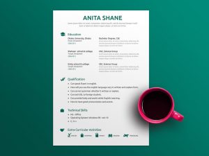 Free Fresh Elegant Resume Template with Simple Design