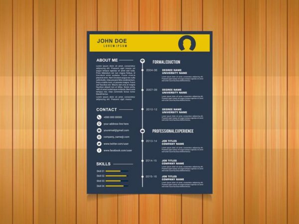 Free Timeline Resume Template for Any Job Seeker - Free Download