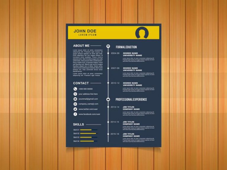 Free Timeline Resume Template for Any Job Seeker - Free Download
