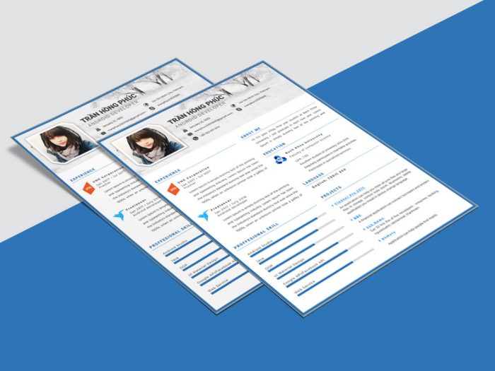 Free Word CV Template with Simple and Clean Design