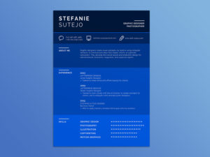 Free Corel Draw Resume Template in CDR File format