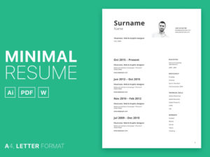 Free Three Pages CV Template for any Job Opportunity