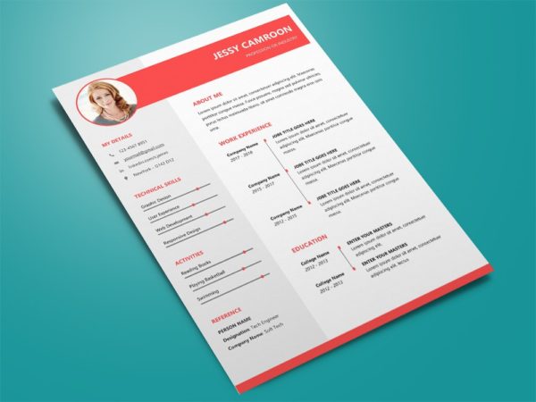 Free Personal Assistant CV Resume Template for Job Seeker