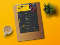 Free Conservative Resume Template with Simple Design