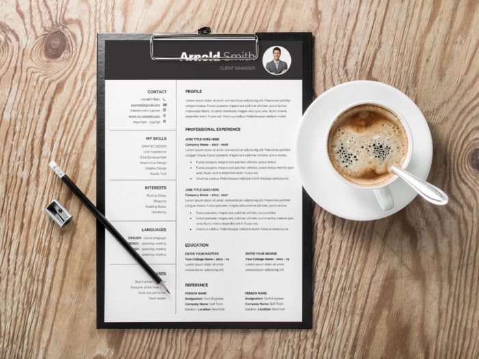 Free Classic Resume Template with Formal Design