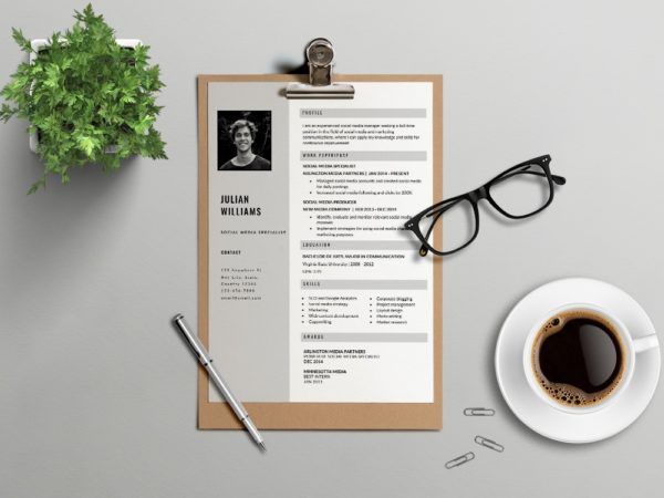 Michael Resume - Free Resume Template with Matching Cover Letter page