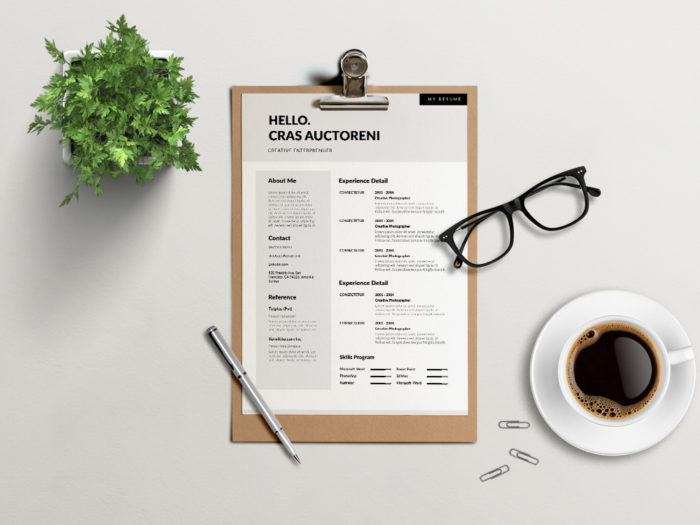 Free Brown Color Resume Template for Job Seeker