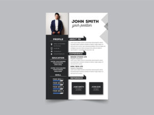 Free Modern Formal Resume Template with Clean Design