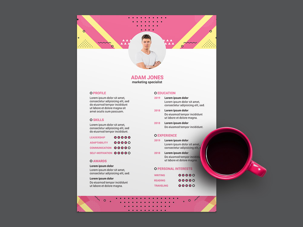 Free Marketing CV/Resume Template for Your Next Dream Job