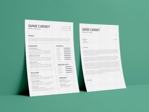 Free Three Pages Resume Template (ID, AI, PSD, DOCX)