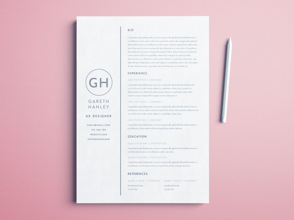 Free Simple Basic Resume Template