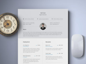 Free Storekeeper Resume Template in Simple Design