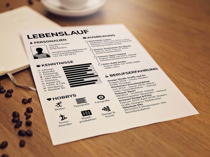 David Resume - Free Clean and Minimal PSD Resume Template