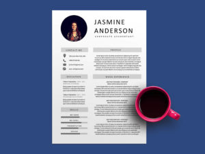 Free Girl Resume Template with Feminine Look
