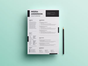 Free Corel Draw CV/Resume Template with Clean Look