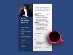 Free Corel Draw Resume Template in CDR File format