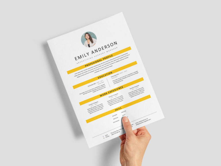 Michael Resume - Free Resume Template with Matching Cover Letter page