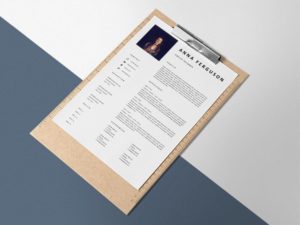 Free Corel Draw Resume Template in CDR File format