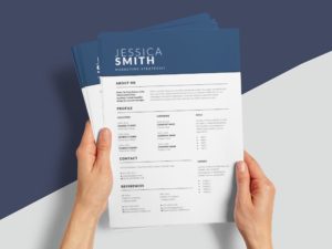 Free Corel Draw Resume Template in CDR File format