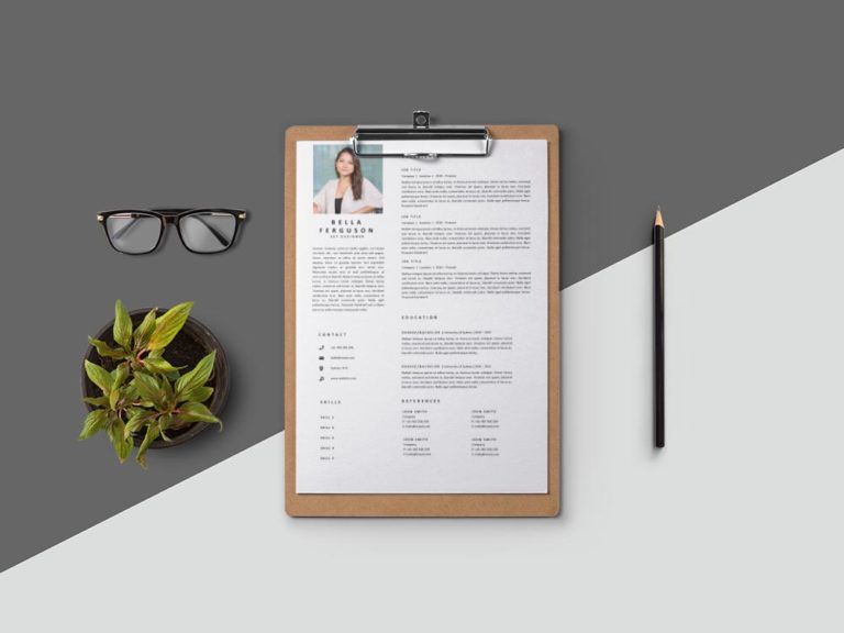 Free Set Designer Resume Template with Clean and Professional Look