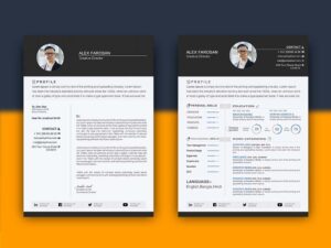 Free Resume Template with Cover Letter and Business Card
