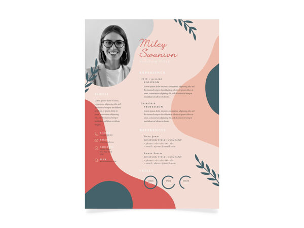 Free Floral Designer Resume Template for your Job Interview