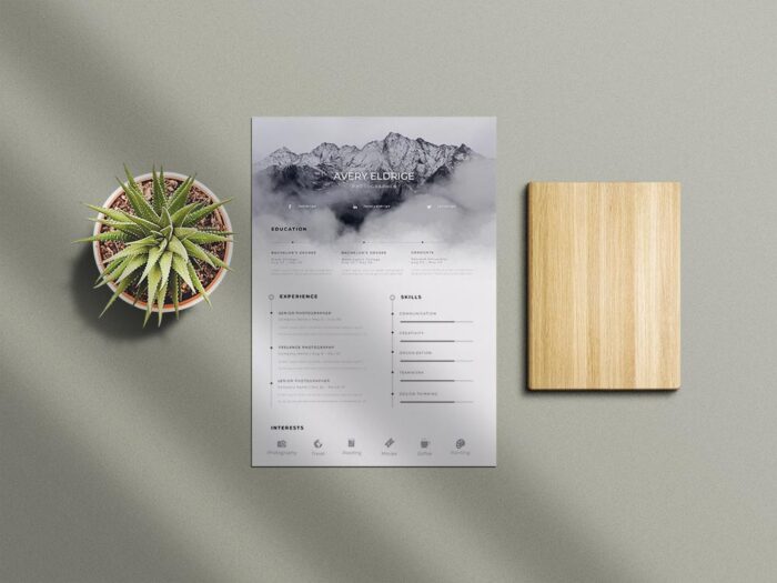 Free Beautiful Creative Resume Template for Job Seeker