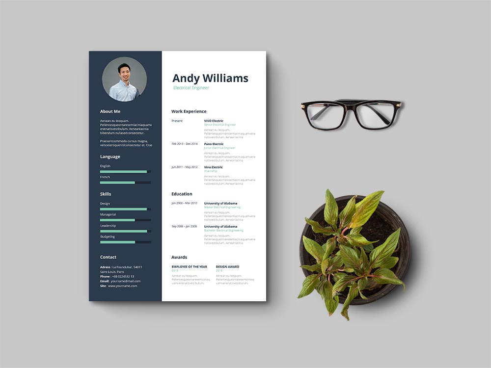 Free Electrical Engineering Resume Template With Clean Design