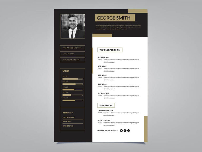 Mr. Resume - Free Clean Resume Website Template