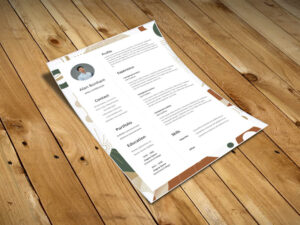 Free Veterinary Receptionist Resume Template with Clean Look