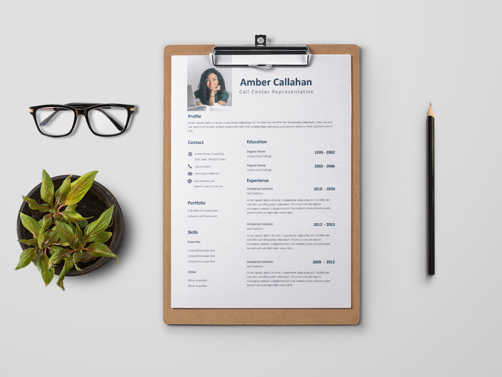 Free Call Center Representative Resume Template With Example For Job Seeker