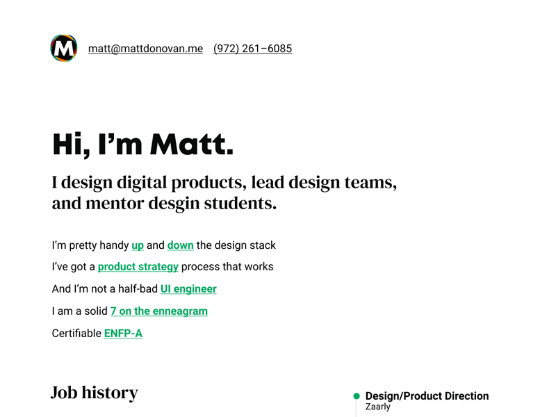 Free Figma Resume Template with Simple Design for Job Seeker