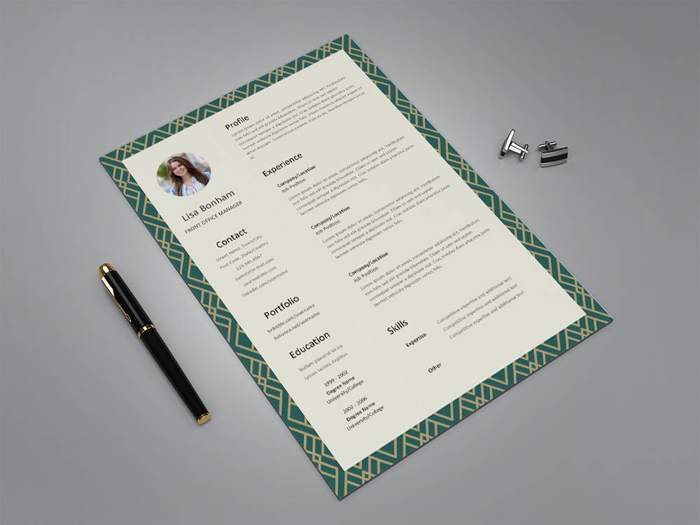 Free Front Office Manager Resume Template with Example for Job Seeker
