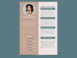 Free Corel Draw Resume Template in CDR File format